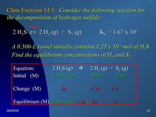 Chemical Equilibrium | PPT