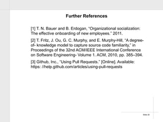 Onboarding in Open Source Software Projects: A Preliminary Analysis | PPT