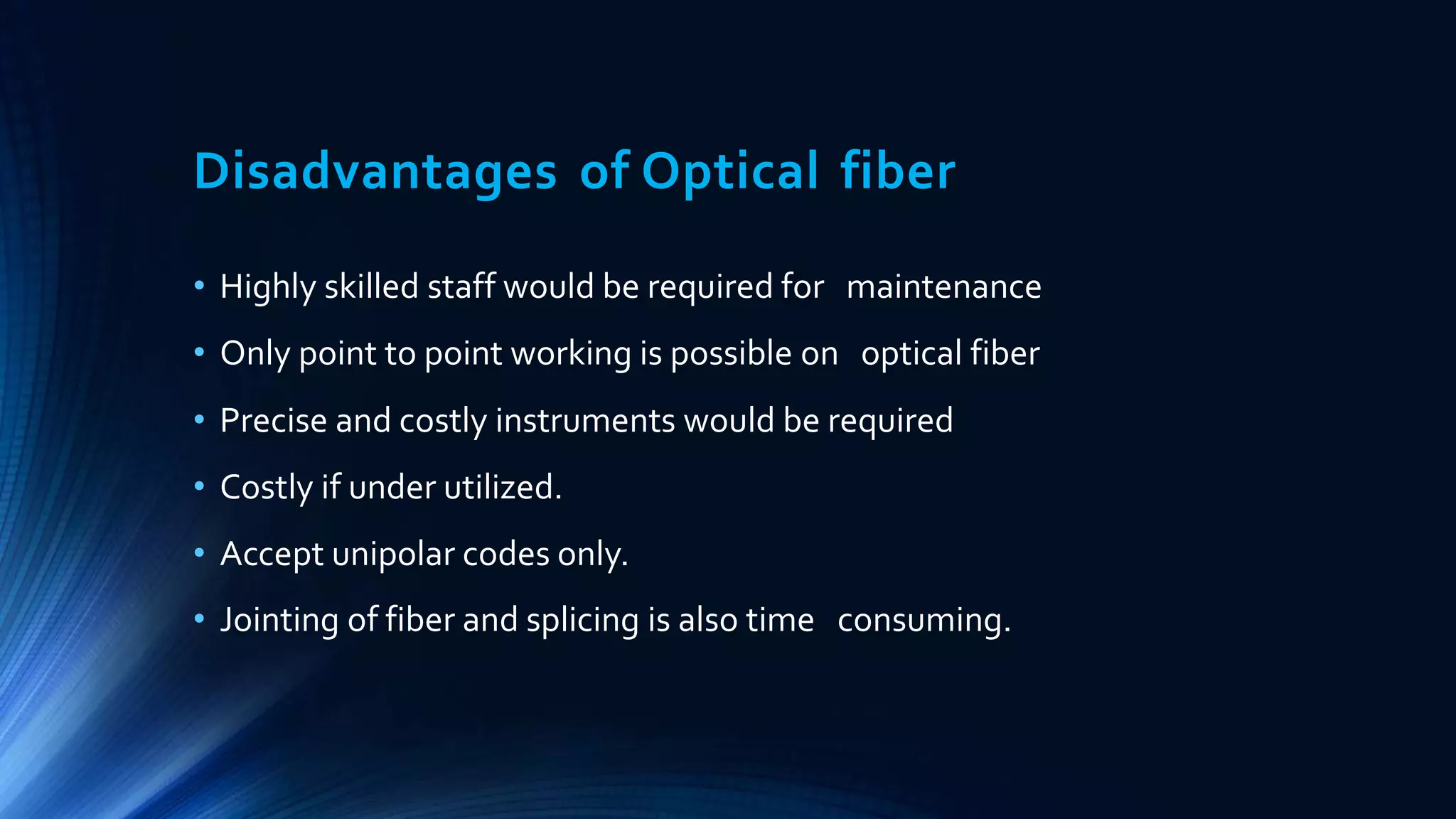 Introduction of Optical Fiber Communication System | PPTX