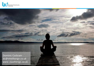 Establishing Control in a Crisis - The Tricks and Traps of Good Crisis ...