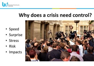 Establishing Control in a Crisis - The Tricks and Traps of Good Crisis ...