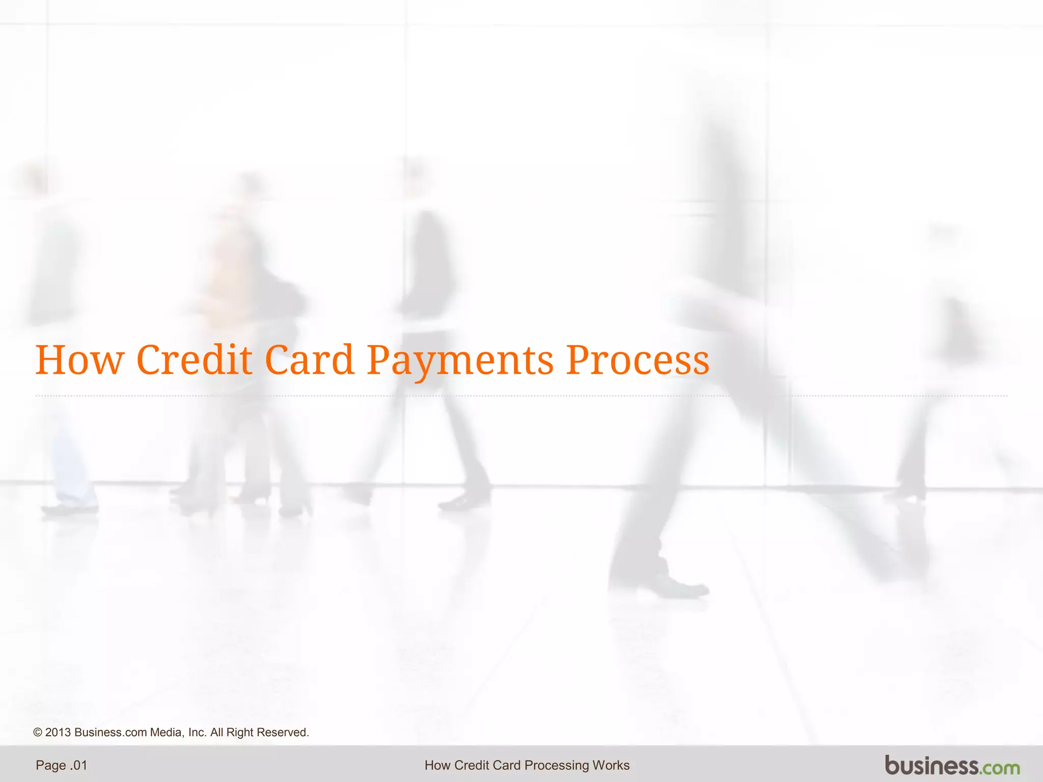 How Credit Card Processing Works | PDF