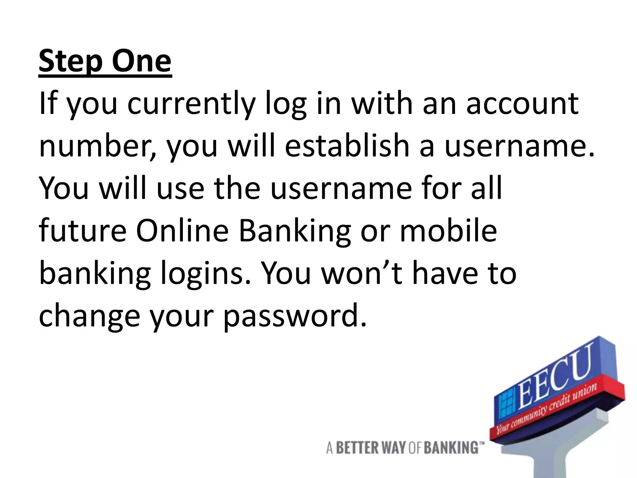 EECU Online Banking Updates - September 2013 | PPT