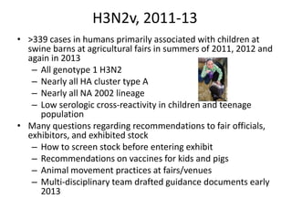Dr. Amy Vincent - H3N2 influenza A virus in swine and the human-animal ...