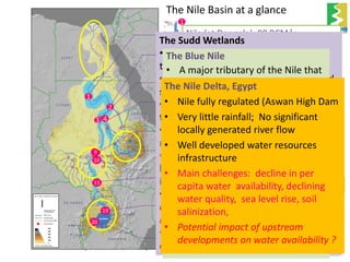 The Nile basin opportunities, challenges and research priorities - NBI - IWMI joint planning ...