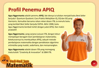 Sukses Wirausaha: apiq penawaran kerja sama matematika | PPT