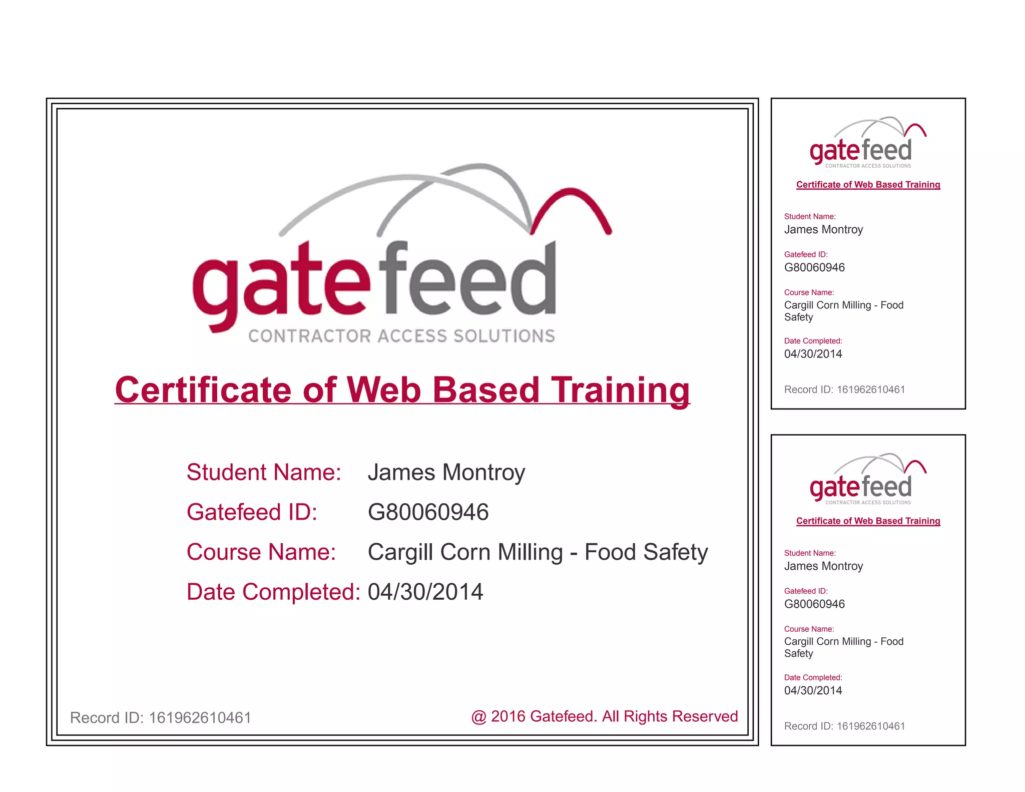 Cargill Corn Milling - Food Safety | PPT