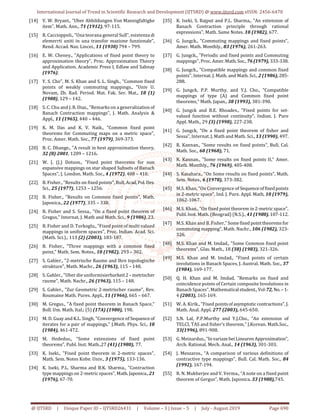 A Review Article on Fixed Point Theory and Its Application | PDF