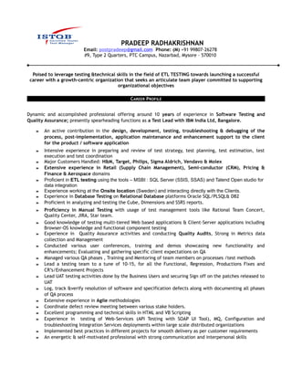 Pradeep_Radhakrishnan_H&M | DOC | Databases | Computer Software and ...