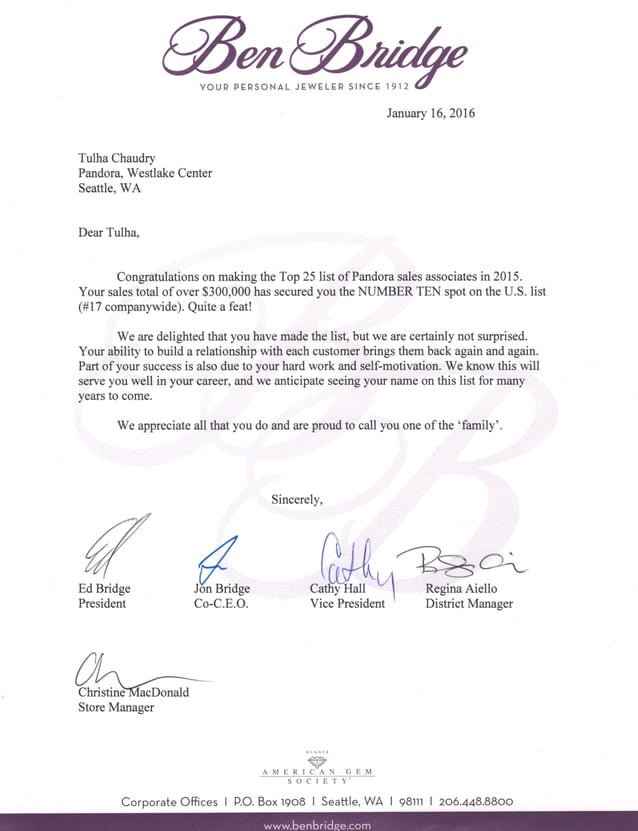 Acknowledgment Letter | PDF