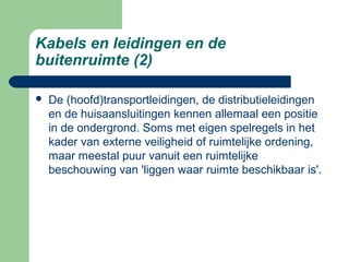 130 kabels en leidingen en de afstemming in de openbare ruimte powerpoint | PPT