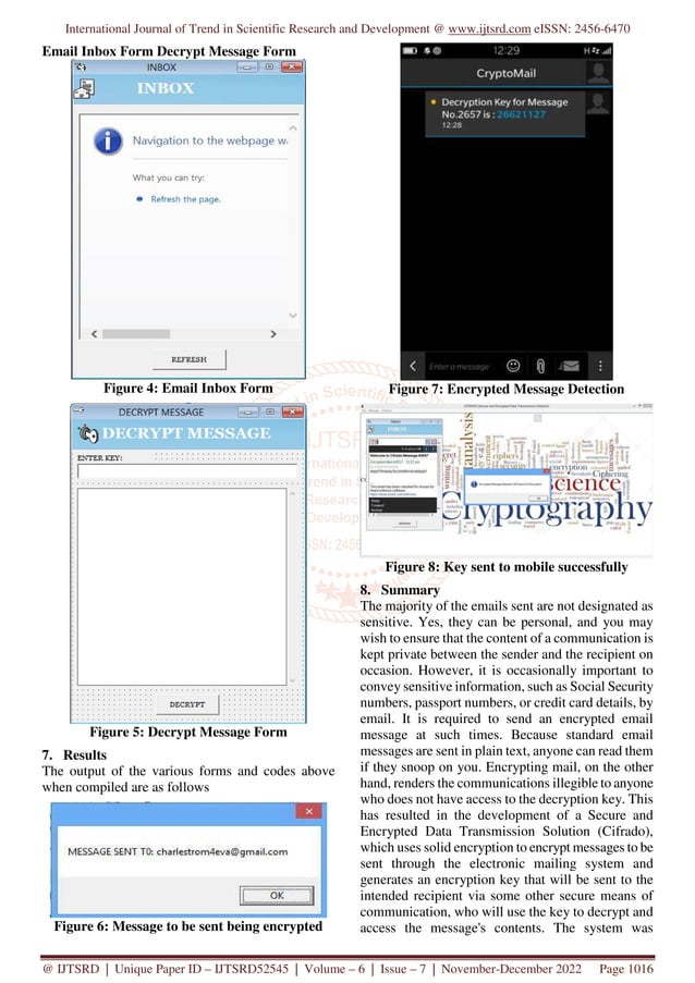 Secured and Encrypted Data Transmission over the Web Using Cryptography ...