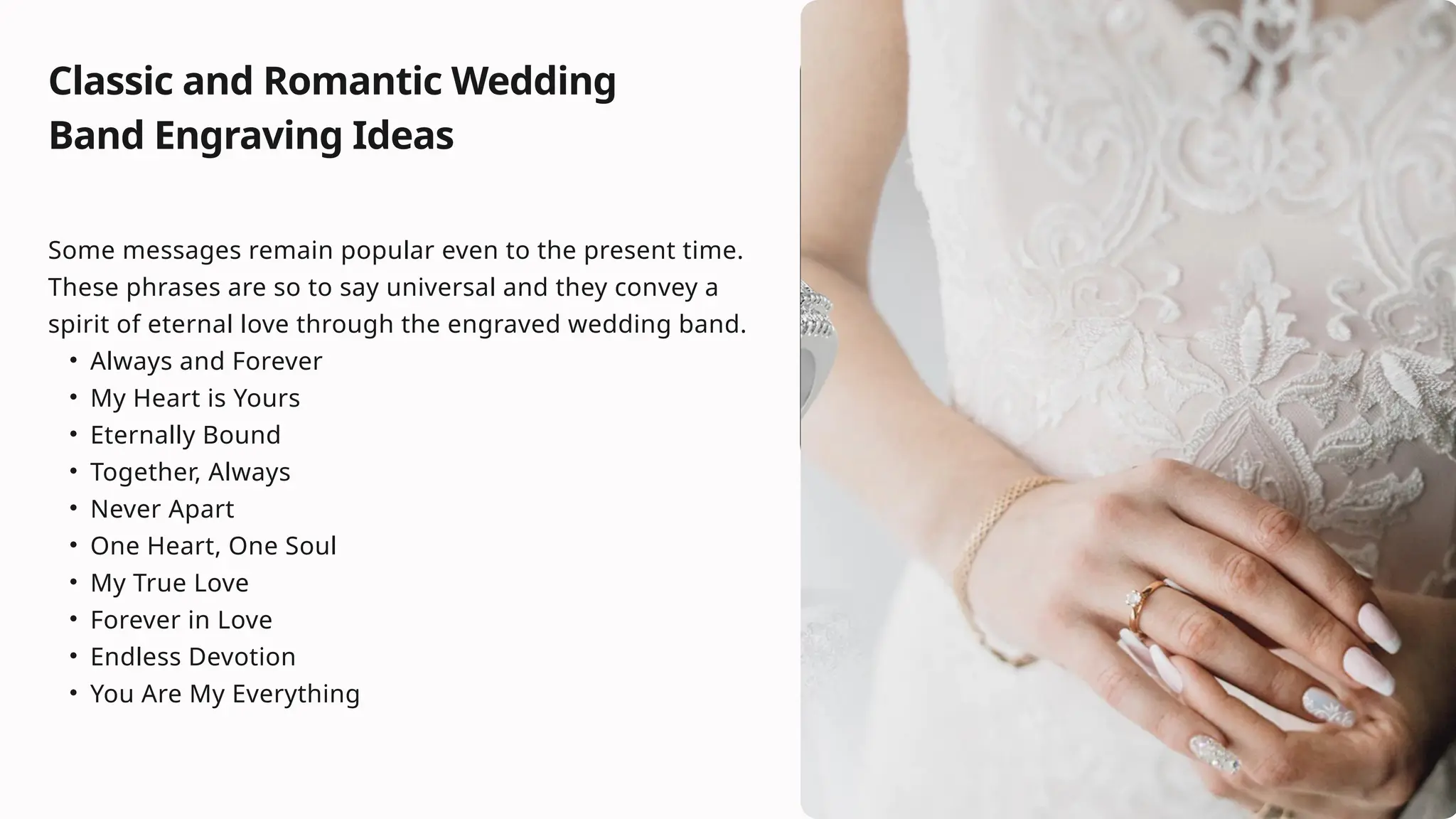 130 Wedding Band Engraving Idea | PPTX