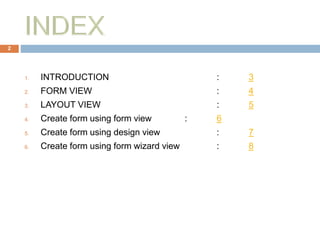 MS Access Create Tab & Form Group | PPT