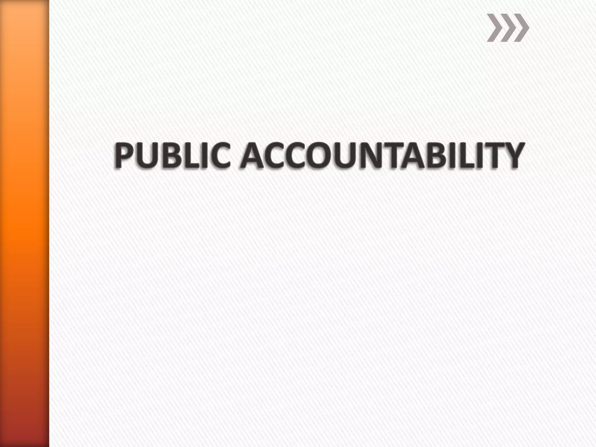 Public Accountability | PPTX