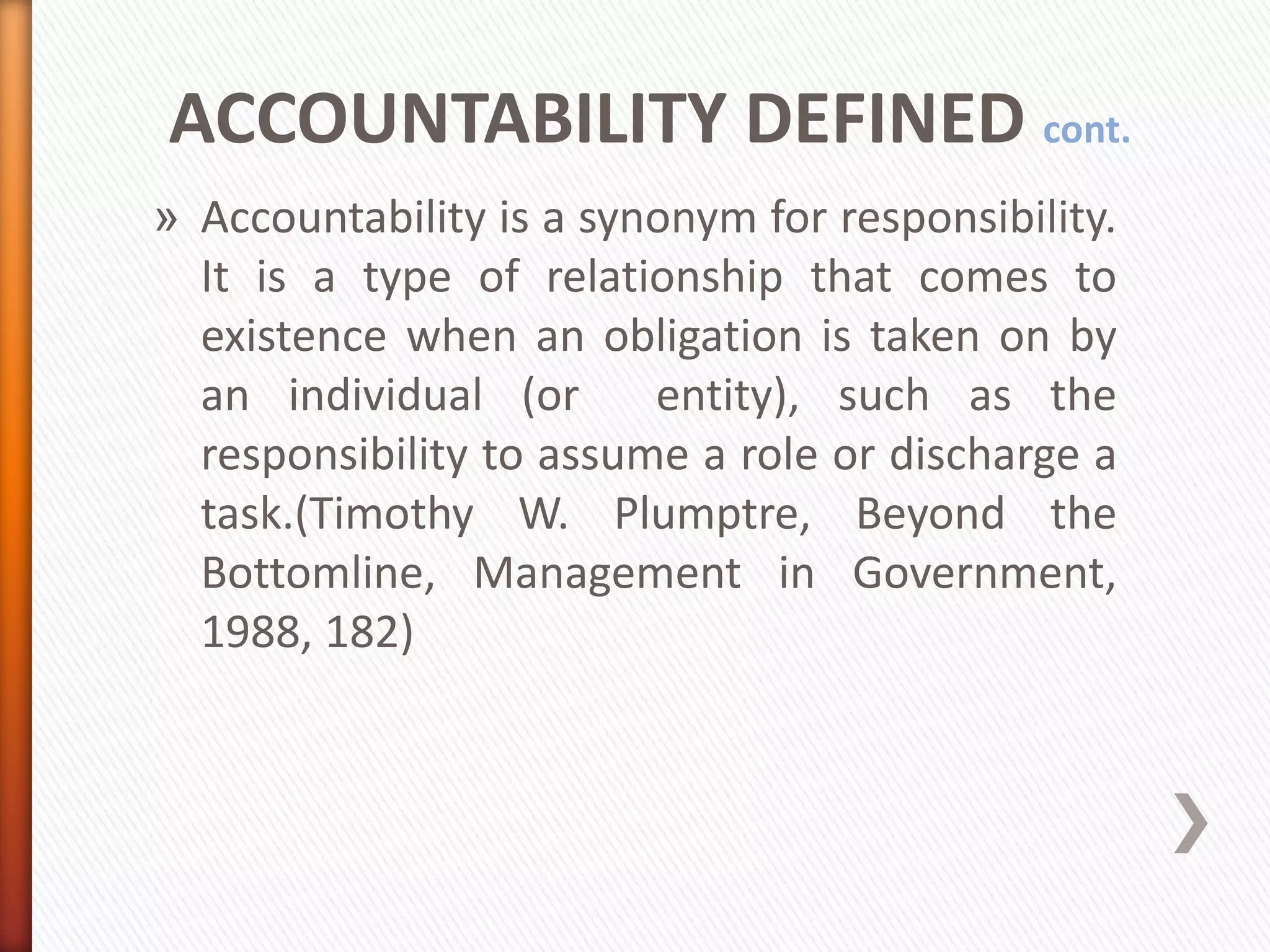 Public Accountability | PPTX