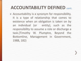 Public Accountability | PPTX