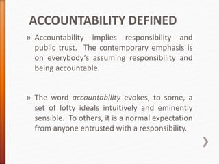 Public Accountability | PPTX