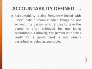 Public Accountability | PPTX