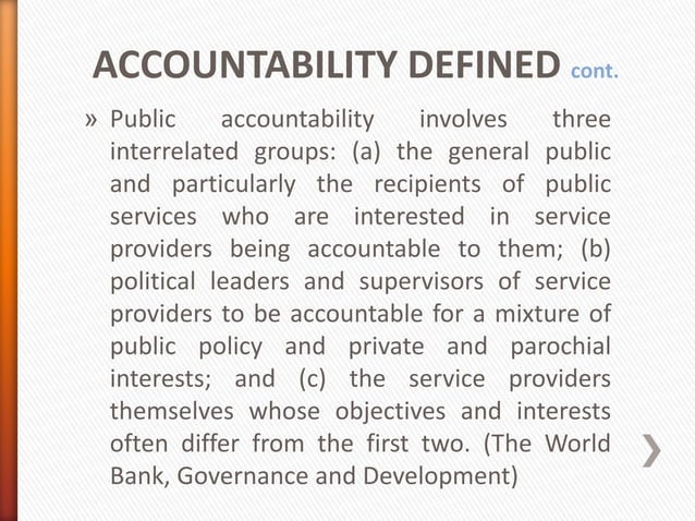 Public Accountability | PPTX