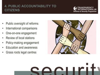 Causes and consequences of corruption in the police | Mark Pyman | PPTX