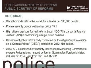 Causes and consequences of corruption in the police | Mark Pyman | PPTX