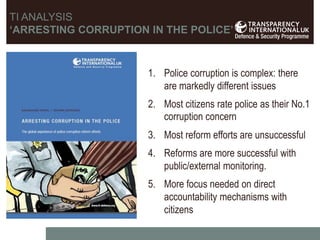Causes and consequences of corruption in the police | Mark Pyman | PPTX