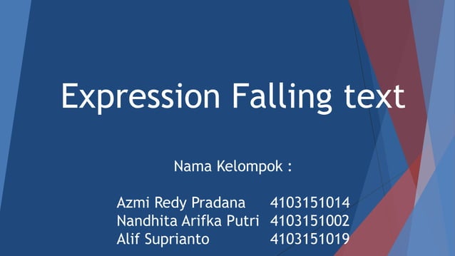 expression falling text ppt | PPT