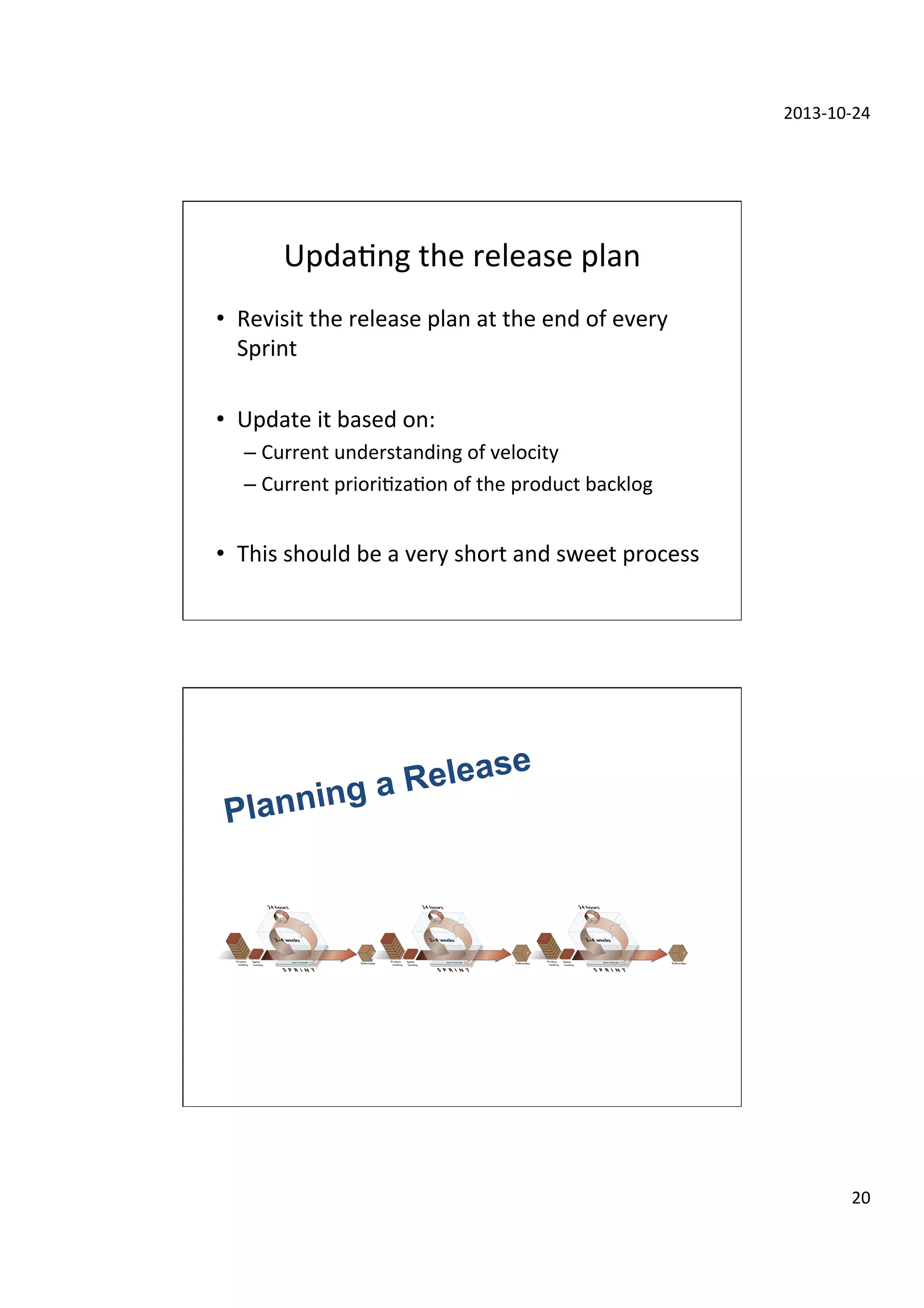 Release planning in Scrum | PDF