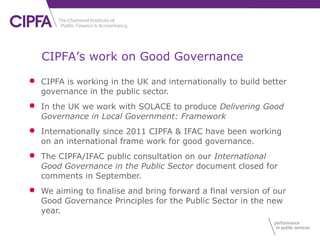 Rob Whiteman presentation to CIPFA Brussels and the Federation of ...