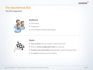 Easy and Effective - The New Dynamic Content Elements Extension (DCE) | PPT