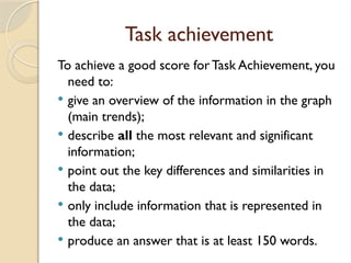 How to write an IELTS Academic writing task 1 | PPTX