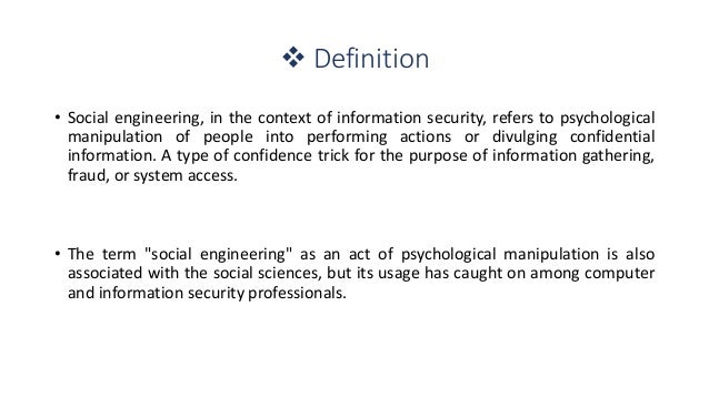 What Is Social Engineering Definition Examples Tips - Bank2home.com