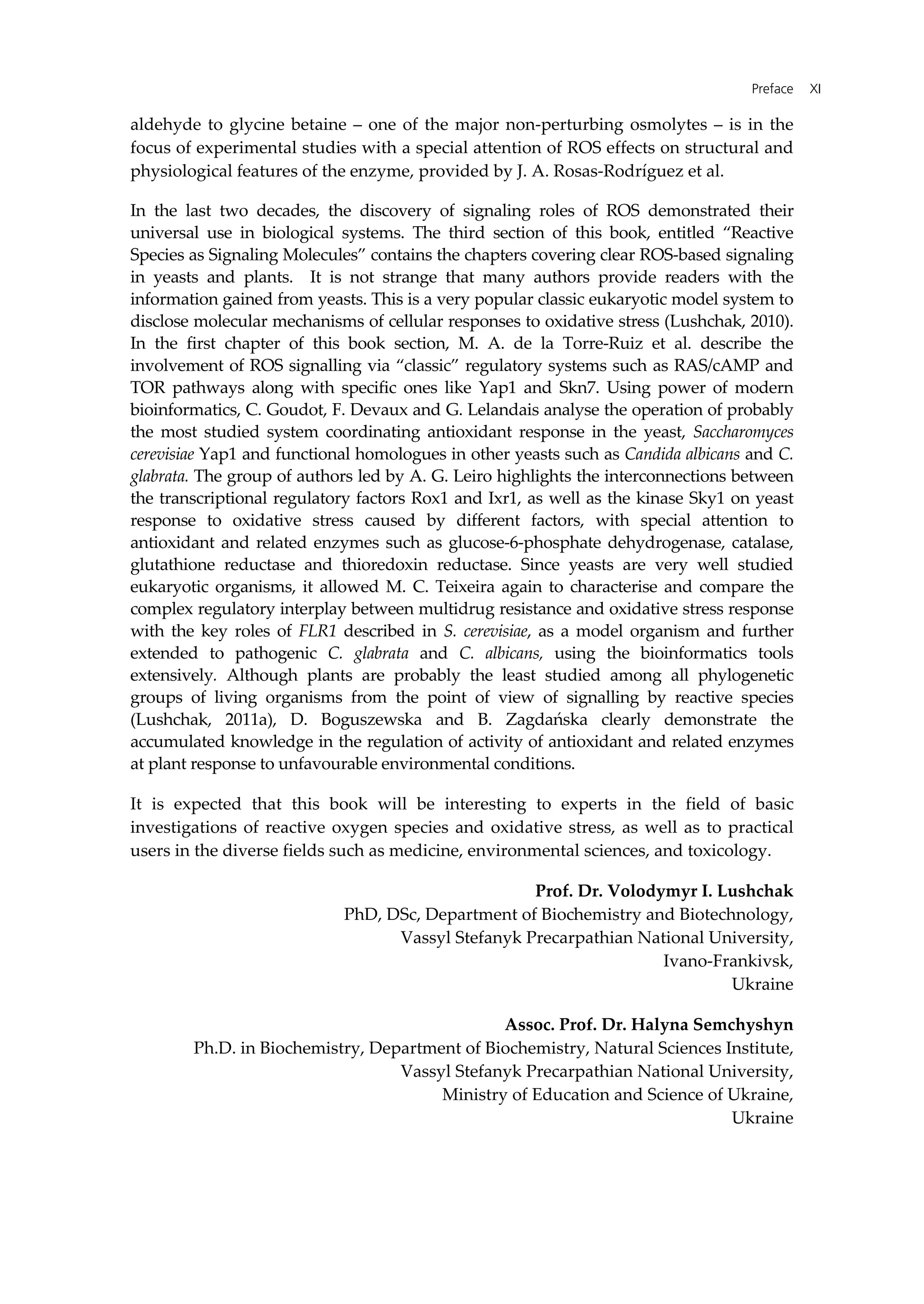 Oxidative Stress Molecular Mechanisms And Biological Effects Volodymyr ...
