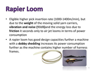 Power Consumption of Looms | PPTX