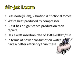 Power Consumption of Looms | PPTX