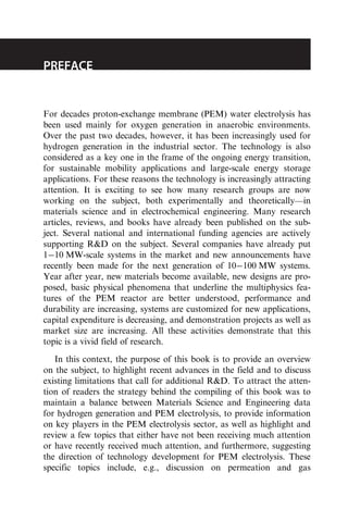 Pem Water Electrolysis Volume 1 Dmitri Bessarabov And Pierre Millet | PDF