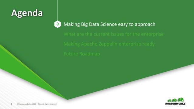 Enabling Apache Zeppelin And Spark For Data Science In The Enterprise Ppt