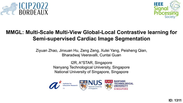 Icip 2022 Mmgl Multi Scale Multi View Global Local Contrastive Learning For Semi Supervised