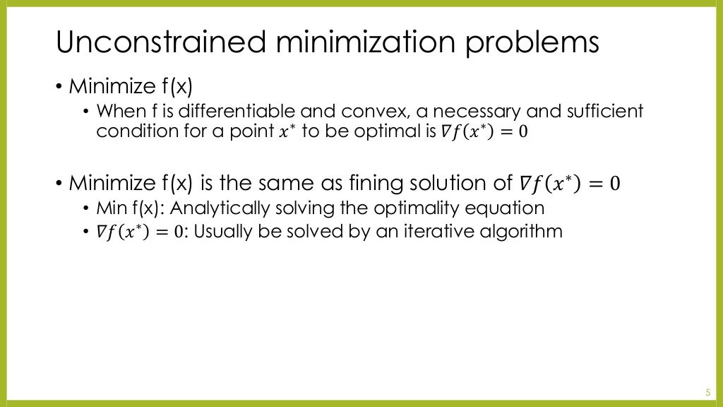 Gradient descent method