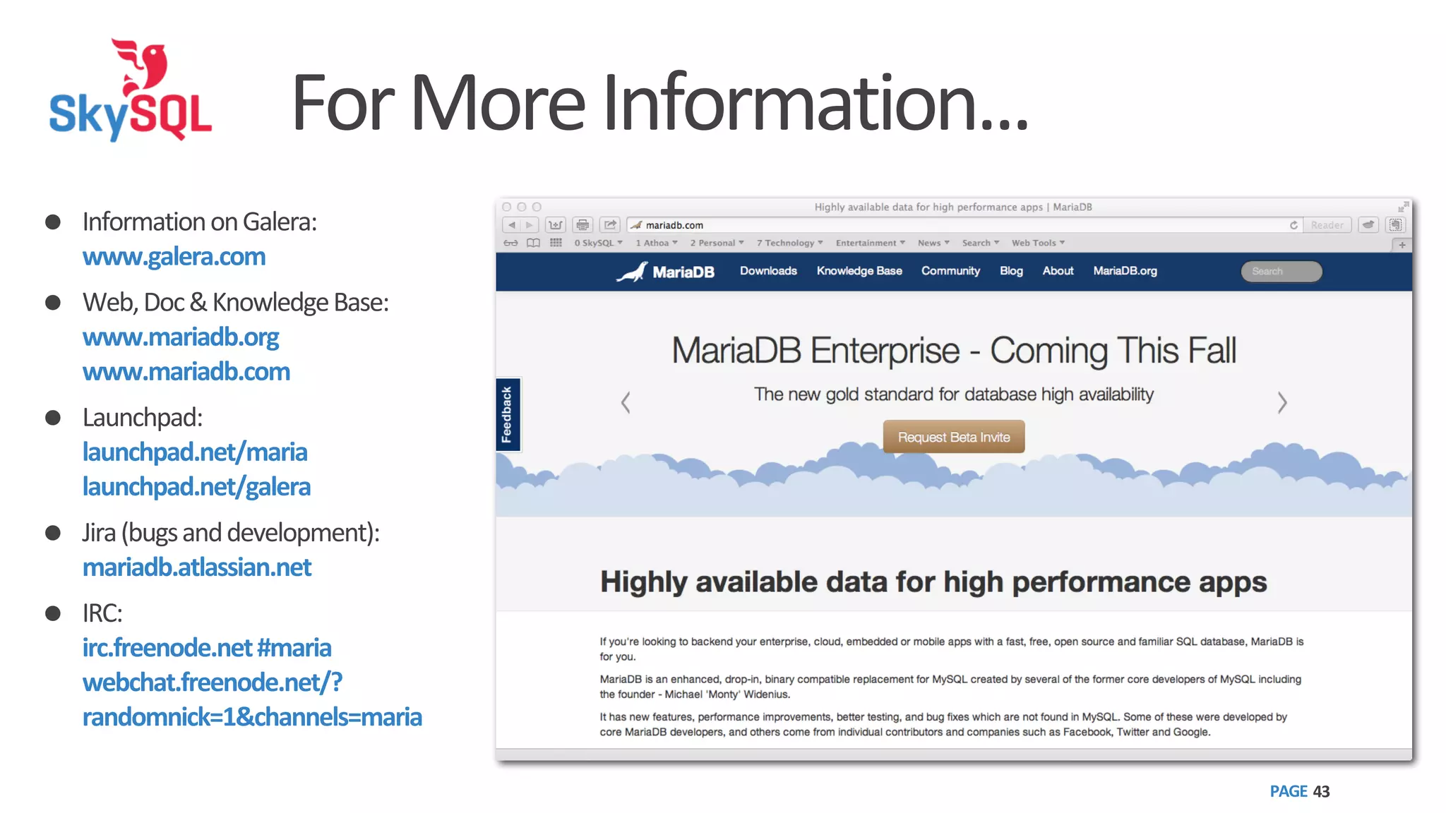 MariaDB Galera Cluster - Simple, Transparent, Highly Available | PPT