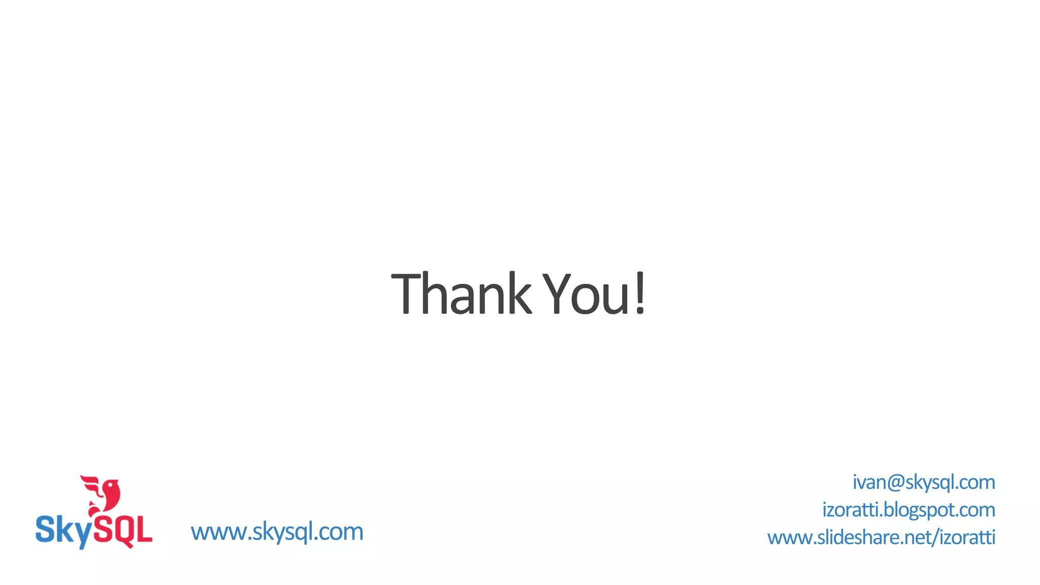 MariaDB Galera Cluster - Simple, Transparent, Highly Available | PPT