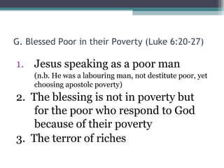 500- The Poor And Poverty In Jesus Teaching 560 | PPT