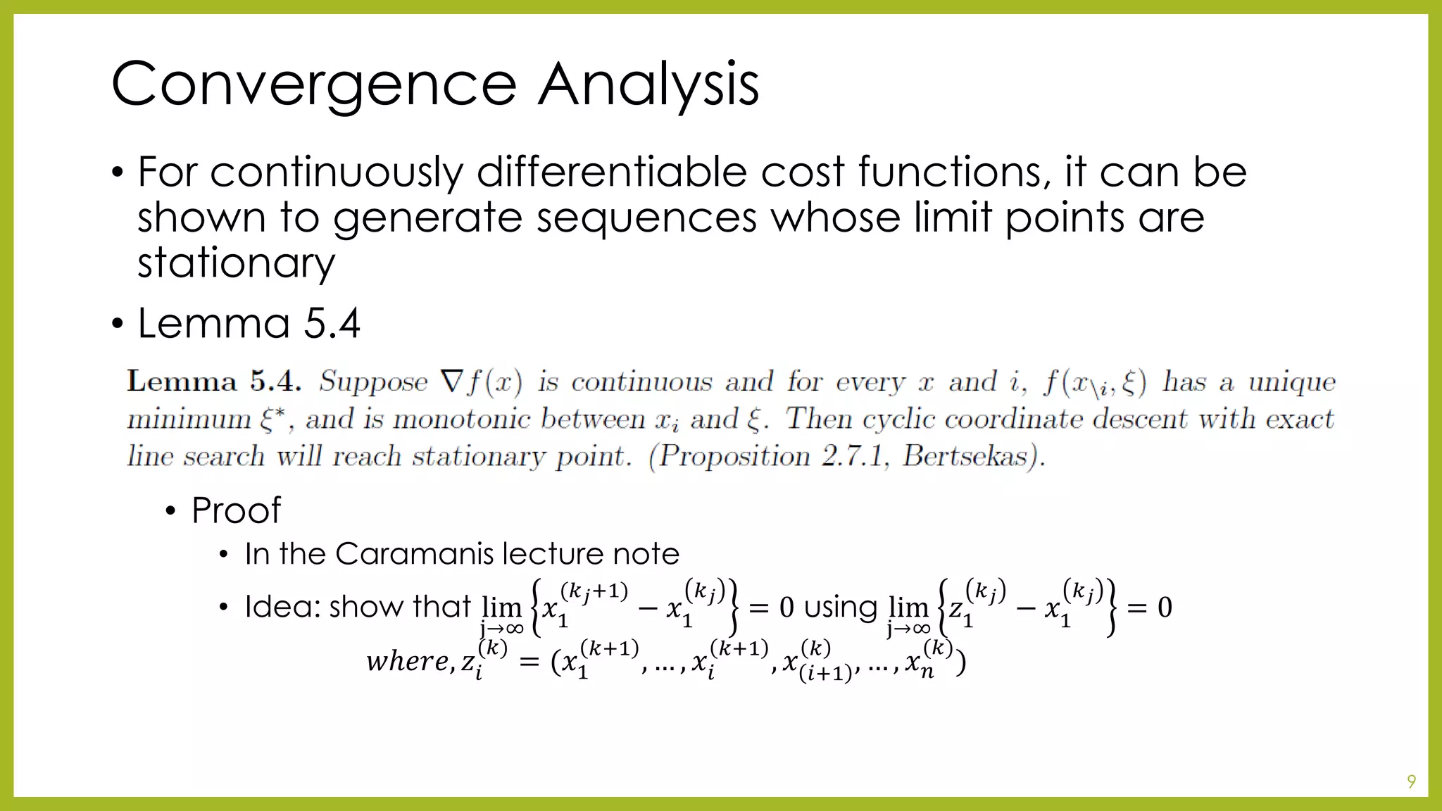 Coordinate Descent Method Pdf Programming Languages Computing