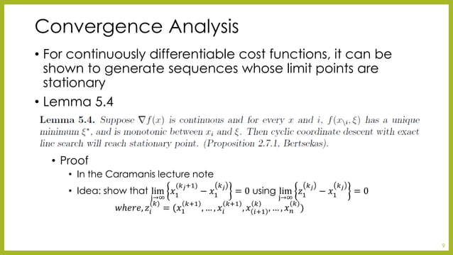 Coordinate Descent method | PPT