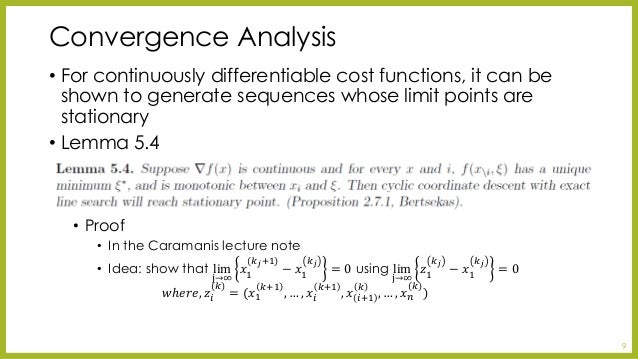 Coordinate Descent Method