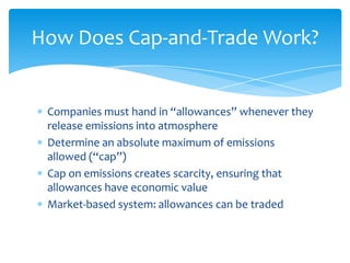 Public Policy to Mitigate Climate Change: Europe’s Experience with Cap ...