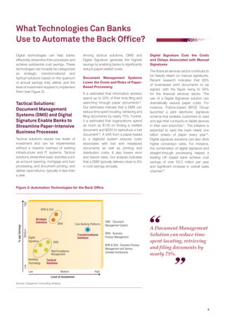 Backing up the Digital Front: Digitizing the Banking Back Office | PDF