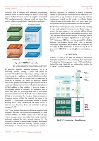 Analysis of basic Architectures used for Lifecycle Management and Orchestration of Network ...