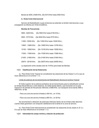 Normas Técnicas del Servicio de Radiodifusión en Perú | PDF